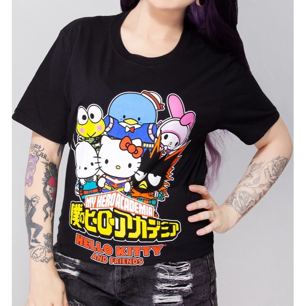 My Hero Academia Hello Kitty And Friends Graphic Tee … - Gem